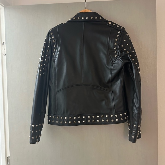 shopper fiesta | Jackets & Coats | New Black Studded 0 Leather Jacket ...